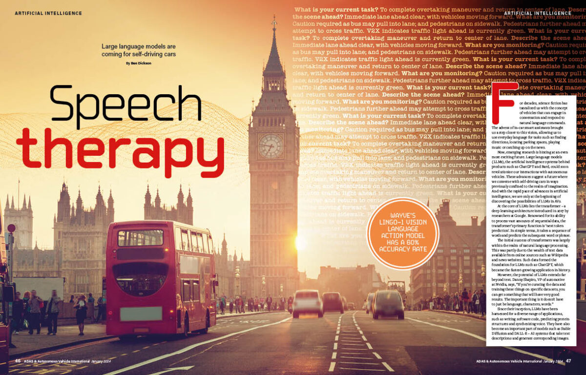 FEATURE: How large language models (LLMs) are coming for self-driving ...