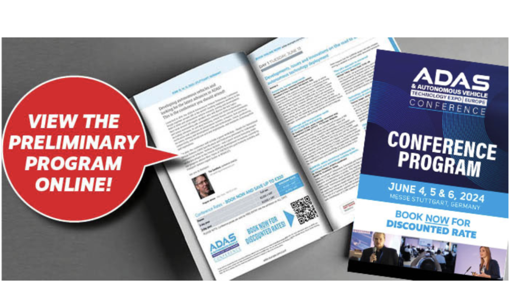 Preliminary conference program announced for ADAS & Autonomous Vehicle ...