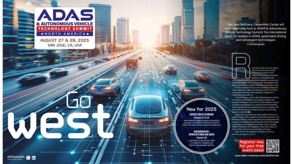 ADAS & Autonomous Vehicle Technology Summit North America – opens next ...